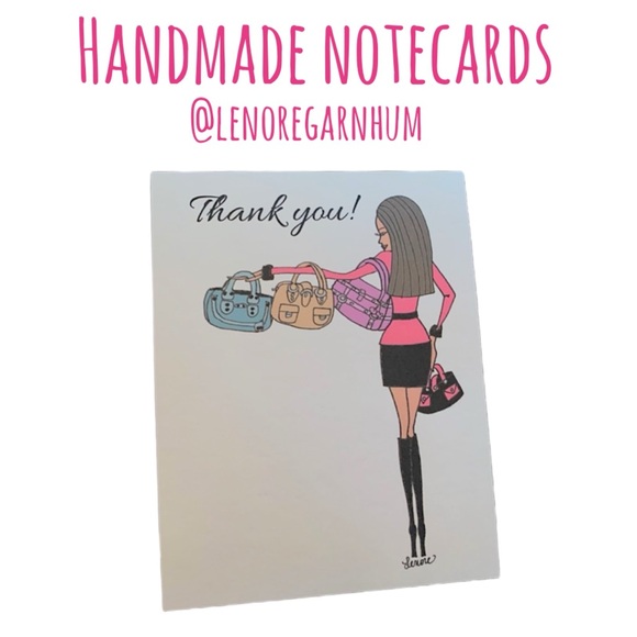 Hand Crafted | Office | 2 Purse Diva Notecards My Illustration | Poshmark